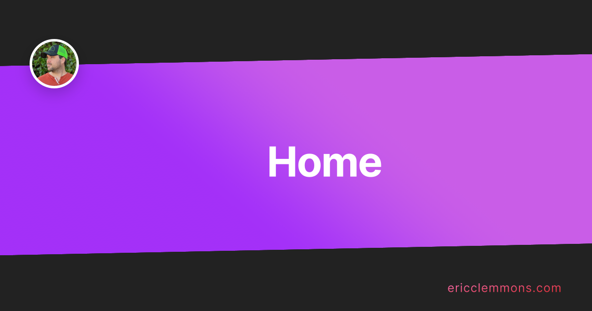 Home Eric Clemmons 
